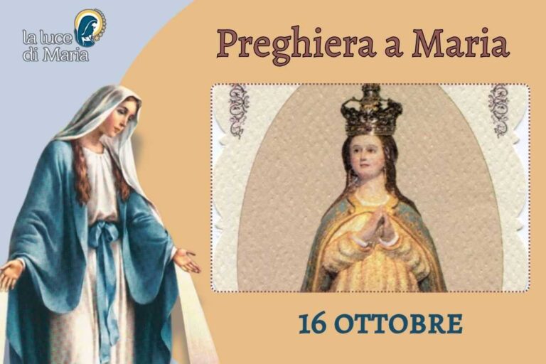 16 ottobre, Madonna «Mater Domini»: assiste un grande santo in punto di ...